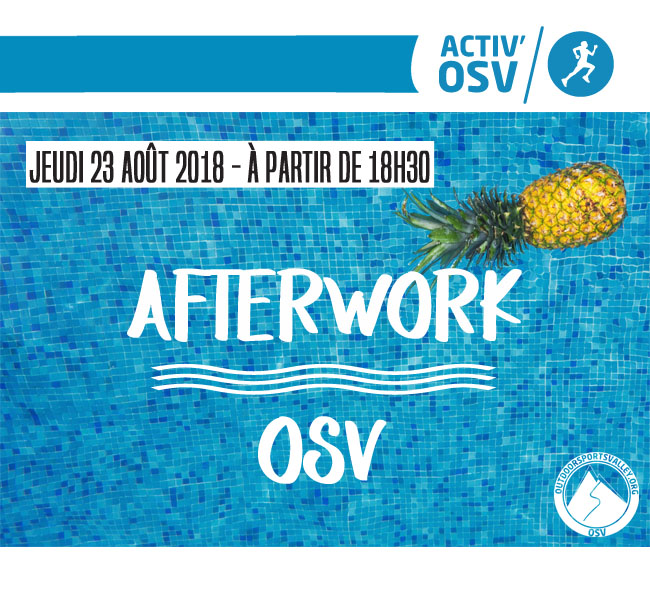 Outdoor Sports Valley | Activ'OSV : rendez-vous le 23 août pour l'afterwork OSV